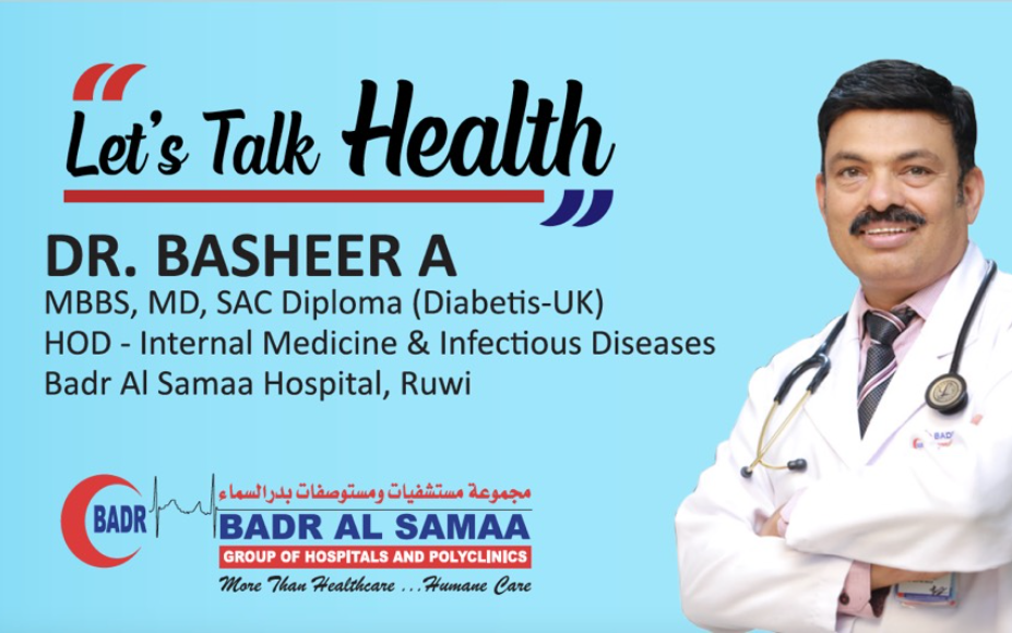 DrBasheer Alikaparambil|InternistsinRuwi|Badr Al Samaa Hospital|Oman